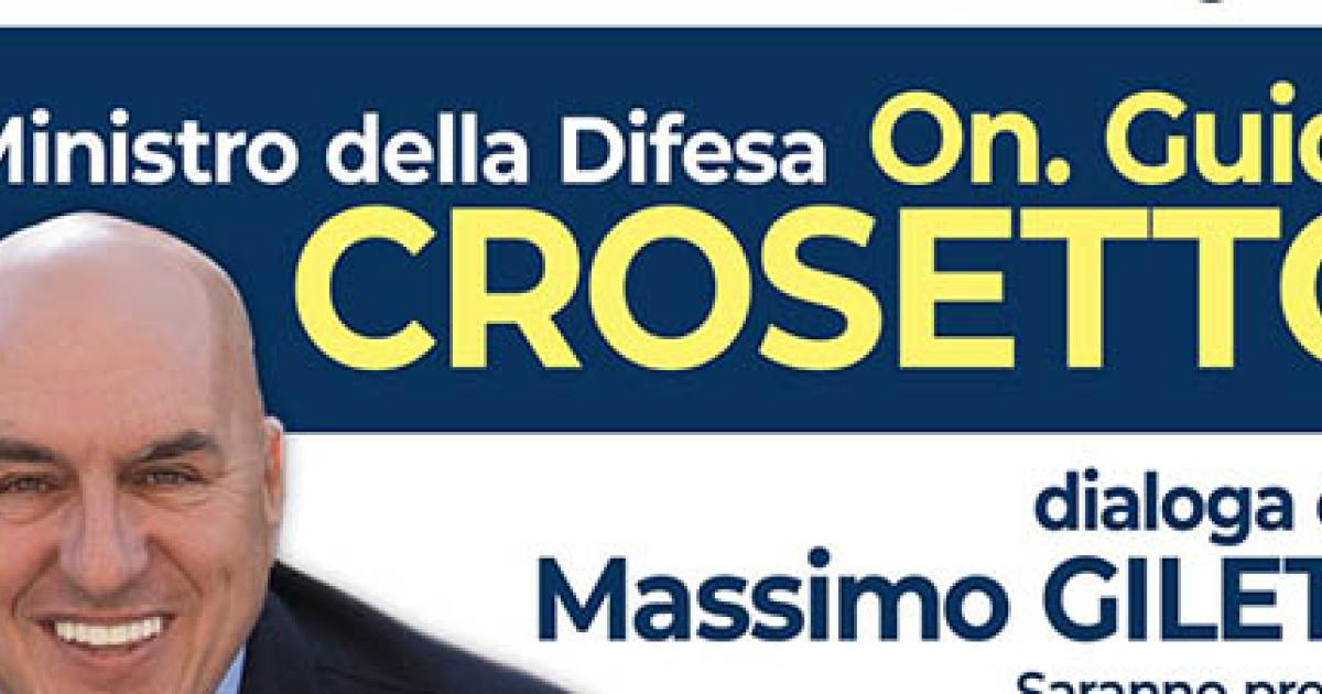 Morozzo: Giletti intervista il ministro Guido Crosetto - La Provincia Granda
